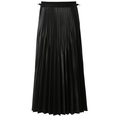 VVNKJANEPLUS压光百褶半身裙