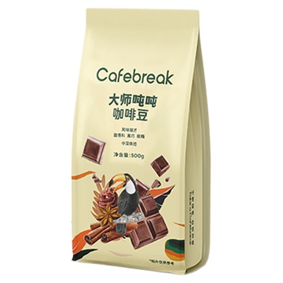 布蕾克大师吨吨意式咖啡豆500g