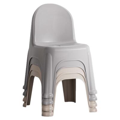 [承重500斤]加厚儿童塑料靠背椅