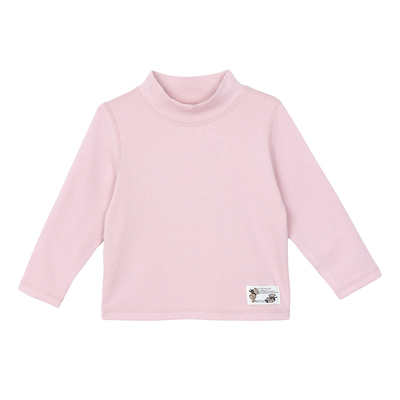 小O爸婴童男女宝半高领打底T恤