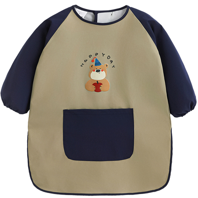 儿童防水罩衣魔术贴宝宝吃饭围兜