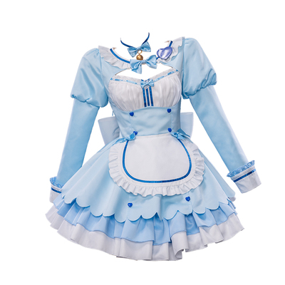 悠窝窝猫娘乐园蓝色女仆装