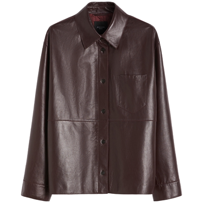 Weekend MaxMara 2026春夏新款女装单排扣皮革夹克5441036106&