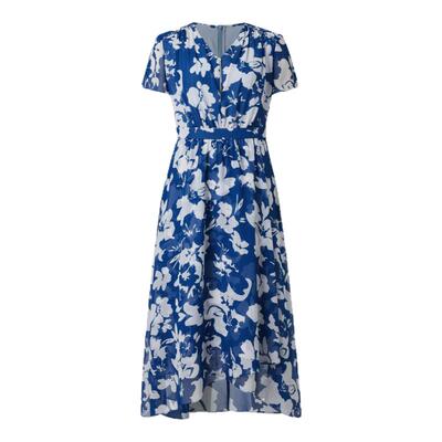 【南意雅旅】NAERSI/娜尔思时尚气质印花连衣裙夏季度假长裙