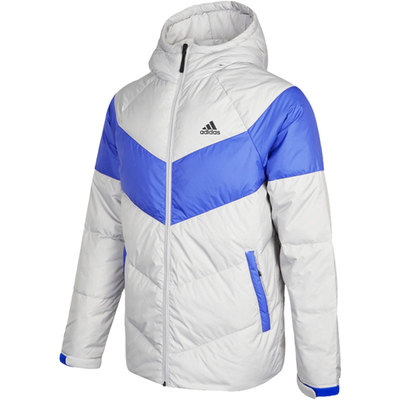 Adidas/阿迪达斯正品当季新款男子保暖连帽羽绒服H20791