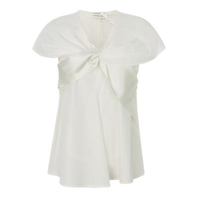 VIKTORIACHAN女士V领短袖上衣