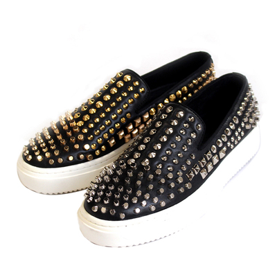 jiniwu吾倪季手工金色白底便鞋