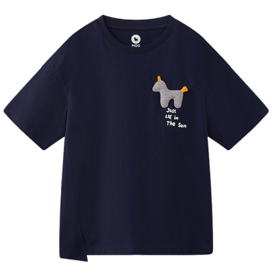 MQD男童夏季亲肤印花短袖T恤