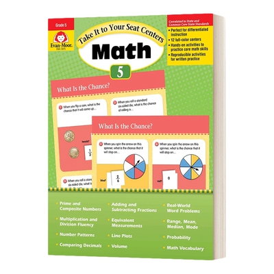 英文原版 Take it to your seat math centers grades 5 核心技能训练系列 数学 五年级 英文版 进口英语原版书籍儿童图书