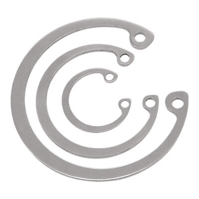304不锈钢孔用弹性卡簧c环挡圈