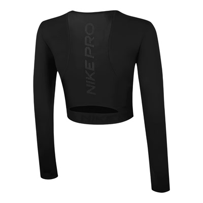 NikePro女速干短款紧身长袖T恤