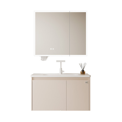 蜂窝铝浴室柜陶瓷一体盆