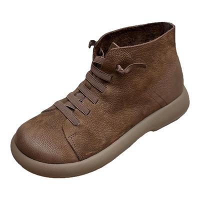 手工复古马丁靴真皮头层牛皮