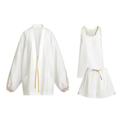 午观汉麻彩虹绣外穿抑菌家居睡衣