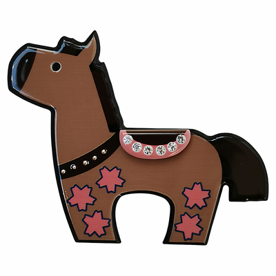 韩国进口AZNAVOUR/AZ饰品马上有福小星星2026新年马年胸针别针