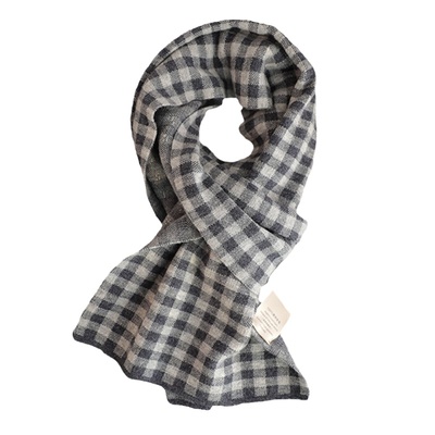 英国百年经典100%羊毛围巾中性风