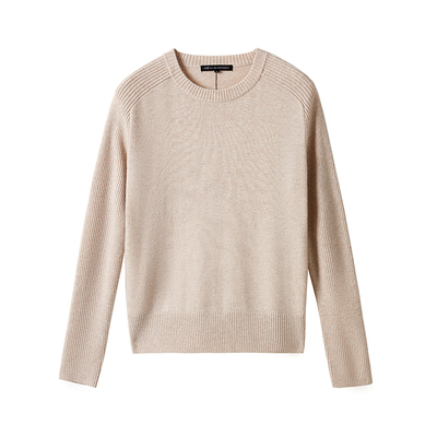 绵羊毛羊绒混纺针织毛衣商场同款