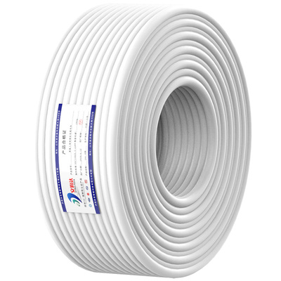 国标白色护套线RVV纯铜电线软线