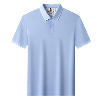 鳄鱼恤100%纯棉短袖T恤男士翻领