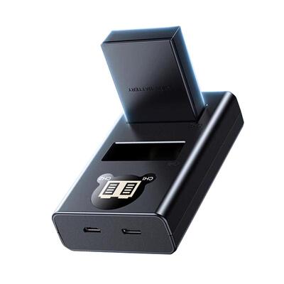 绿联BLS-5/BLS-50相机电池适用奥林巴斯EM10四代 E-P7 OM5 EP3 EPL5 EPL6 EPL7 EPL8 EPL9 EP1 EP2数码充电器