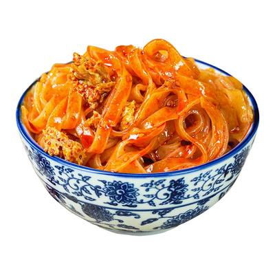 陕西擀面皮西安特产黑凉皮宝鸡岐山蔡家坡红油宽面皮美食干拌面