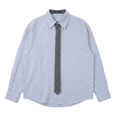 Holocene自带领带衬衫男