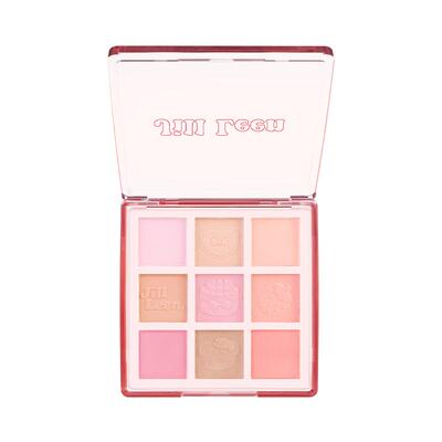 JILL LEEN草莓熊九色缤纷柔雾腮红盘高光修容女提亮膨胀氛围收缩