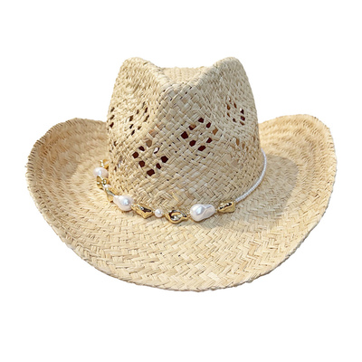 Sol-CowboyHat手工编织镂空草帽
