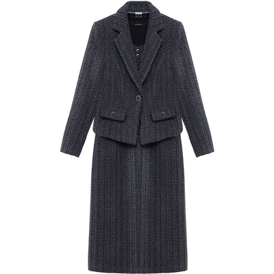 时尚套装连衣裙2025新款女春秋十三行爆款高级感加厚保暖冬两件套