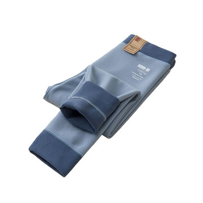 儿童无骨双面磨毛德绒保暖裤