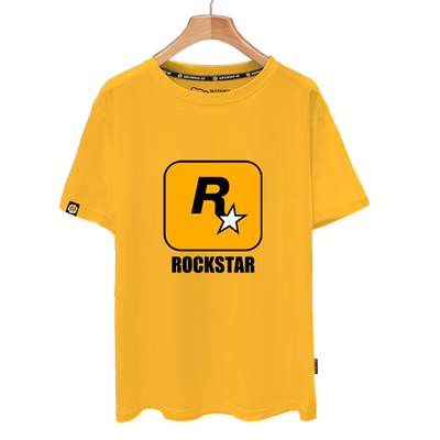 可定制R星5游戏公司Rockstar Games周边纯棉短袖t恤衫男女半袖夏
