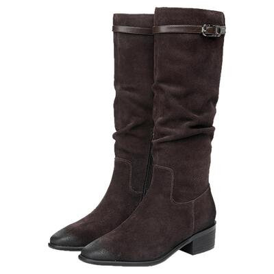 星期六复古美拉德堆堆靴