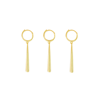 索罗索隆同款三刀流925纯银耳坠