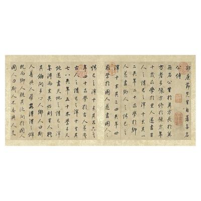 董其昌行书邵雍无名公传高清