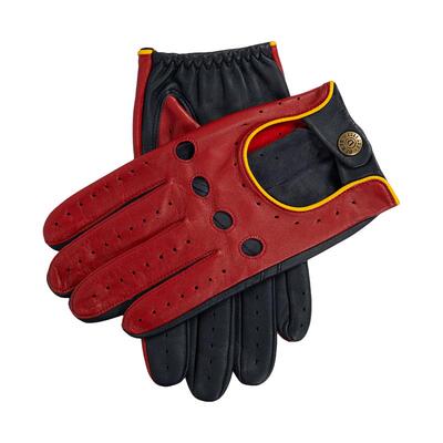 DENTS机车骑行镂空真皮手套男