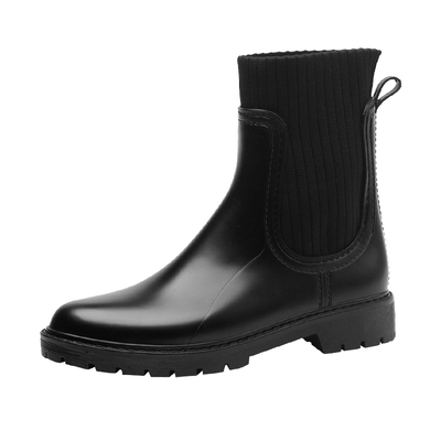 短筒冬休闲防水防滑雨鞋轻便软底