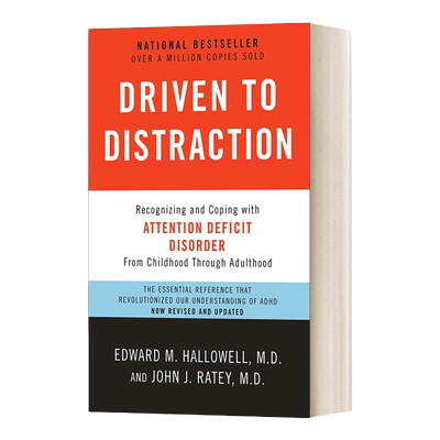 英文原版 Driven to Distraction 分心不是我的错 修订版 注意力缺失症状及疗效 Edward M.Hallowell爱德华 哈洛韦尔 英文版进口书