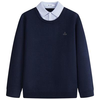 Navigare一体绒假两件针织衫