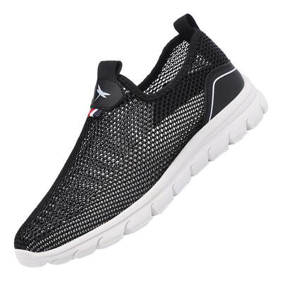 红蜻蜓夏季一脚蹬网鞋男镂空透气