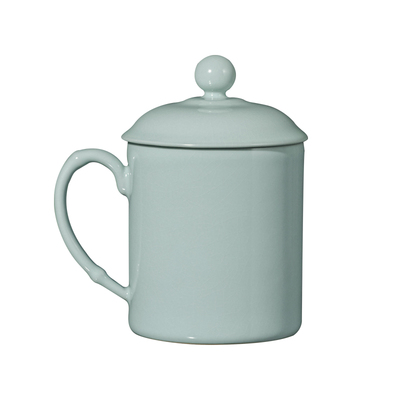 振青汝窑天青色开片青澜办公杯