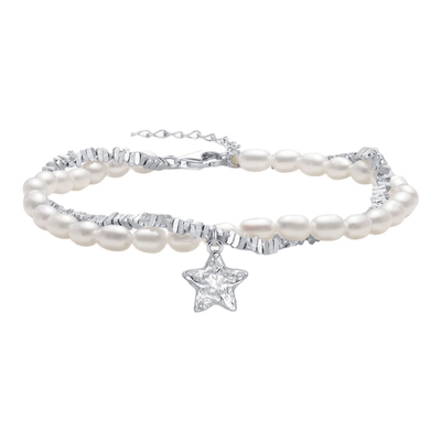 潮宏基闪耀银河s925银珍珠手链