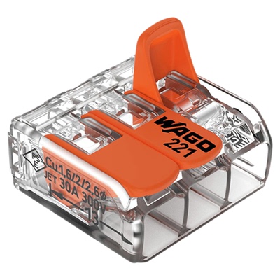 wago官方正品万可接线端子221-613大功率分线接线端子器快速接头