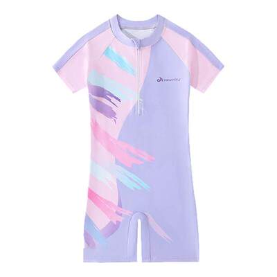 【A类品质】女童连体泳衣套装