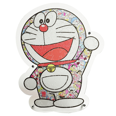 村上隆太阳花叮当猫磨砂桌摆拼图