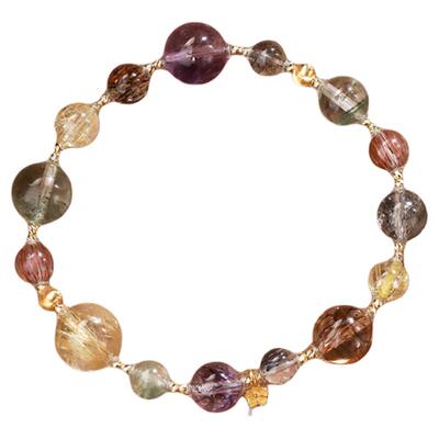 毕业级【柳春序】18K金+超七水晶