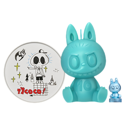 泡泡玛特LABUBU十周年香薰蜡烛