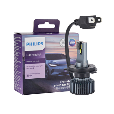 飞利浦12V/24V汽车照明H1/H4超亮H11/HB3/HIR2远近光LED灯泡9012