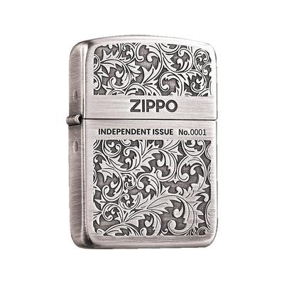 zippo打火机1941熏银复刻唐草