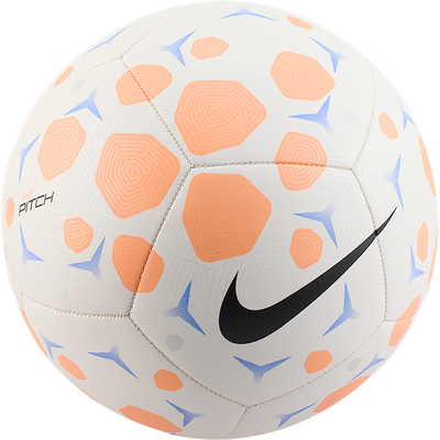 Nike/耐克官方正品Pitch新款男白橙色足球训练耐用足球HV6249-104