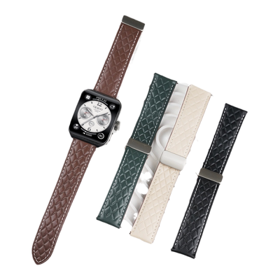 oppowatch4pro磁吸扣真皮表带